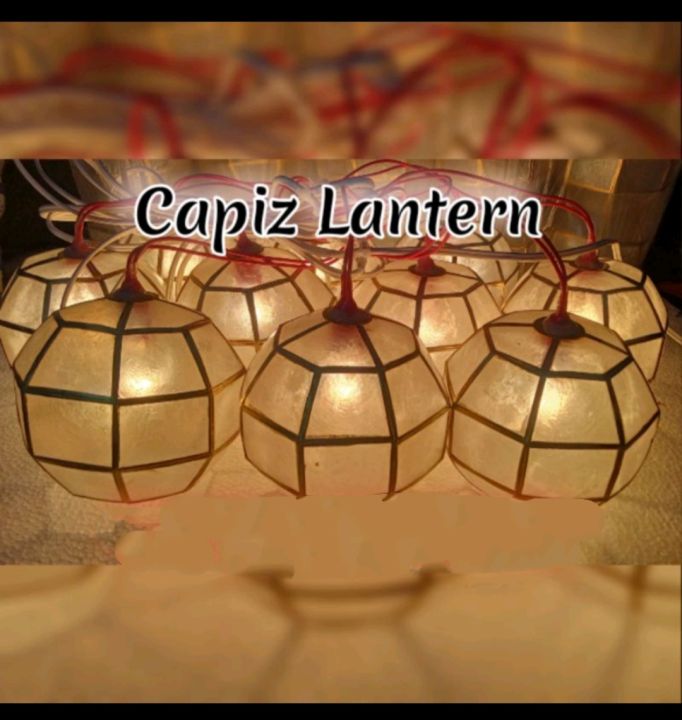 CAPIZ LANTERN BALL SET size 4" & 6" Diameter | Lazada PH