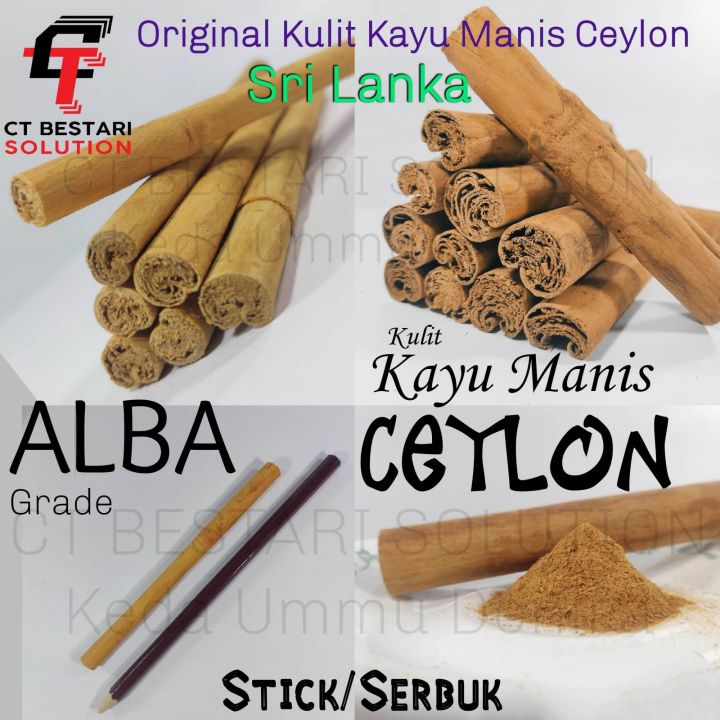 Kayu Manis Ceylon Organik Cinnamon Stick Original C5 Grade Special ...