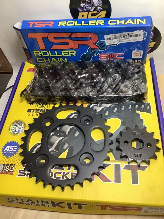 Wave/xrm /dash 428 sprocket set tsr brand heavy duty | Lazada PH