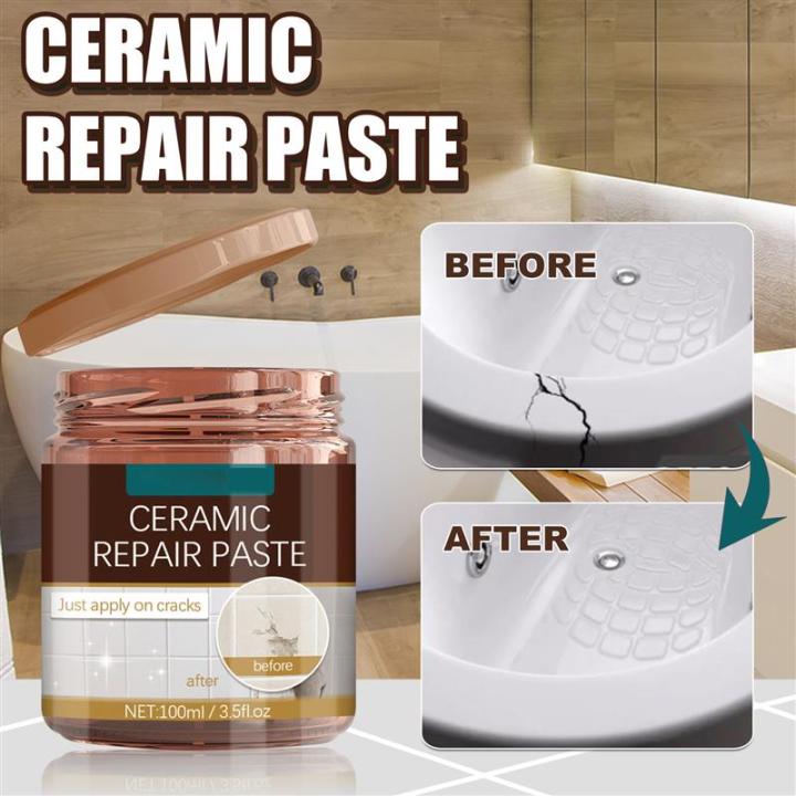 Ceramic Repair Paste 100g Quick Dry White Porcelain Crack Chip ...