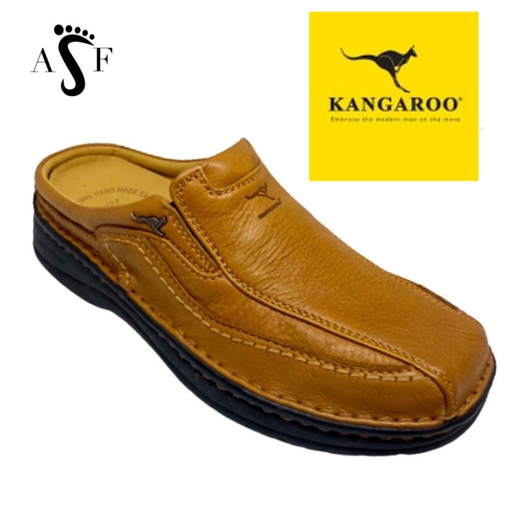 Original KANGAROO full leather casual formal slip-on comfort shoe/kasut ...