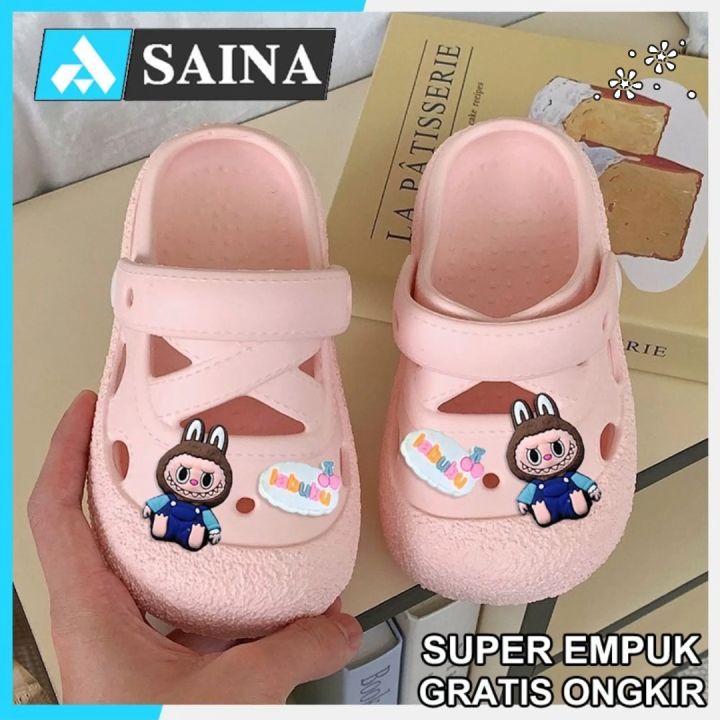 Sandal Anak Perempuan Labubu Baim Fuji EVA Premium Sepatu Sendal Anak ...