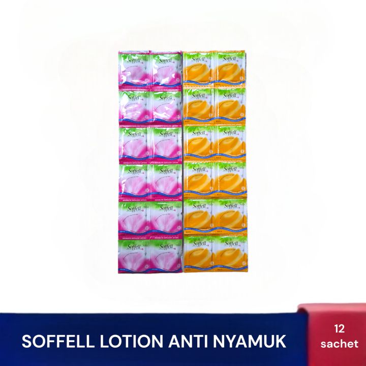 Sofel lotion anti nyamuk 12 Sachet x 6 ml | Lazada Indonesia