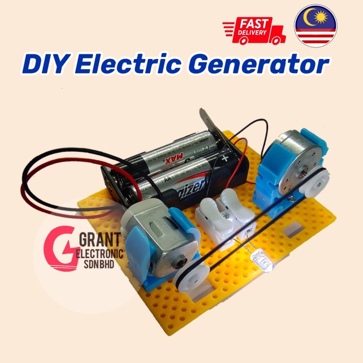 [Ready Stock] DIY Electric Generator Mini Motor Generator Energy ...