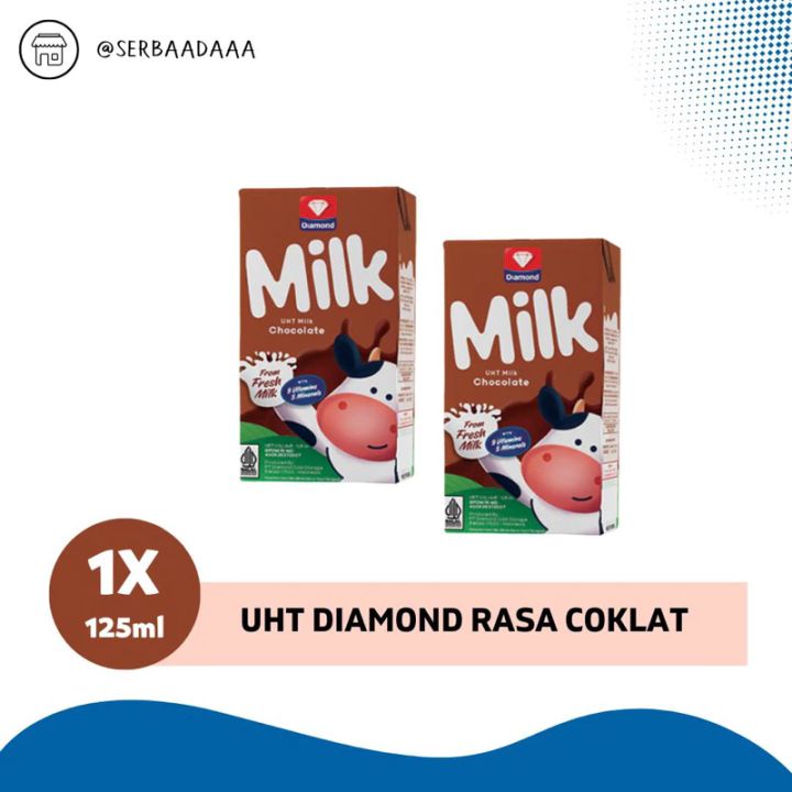 susu uht diamond 125ml Coklat | Lazada Indonesia