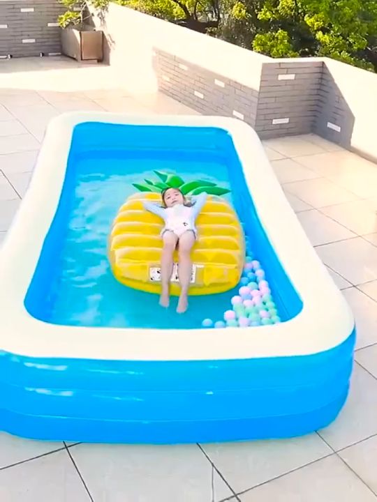 Swimming Pool Kids/Adult 3-Story Home outdoor garden yard Rectangular ...