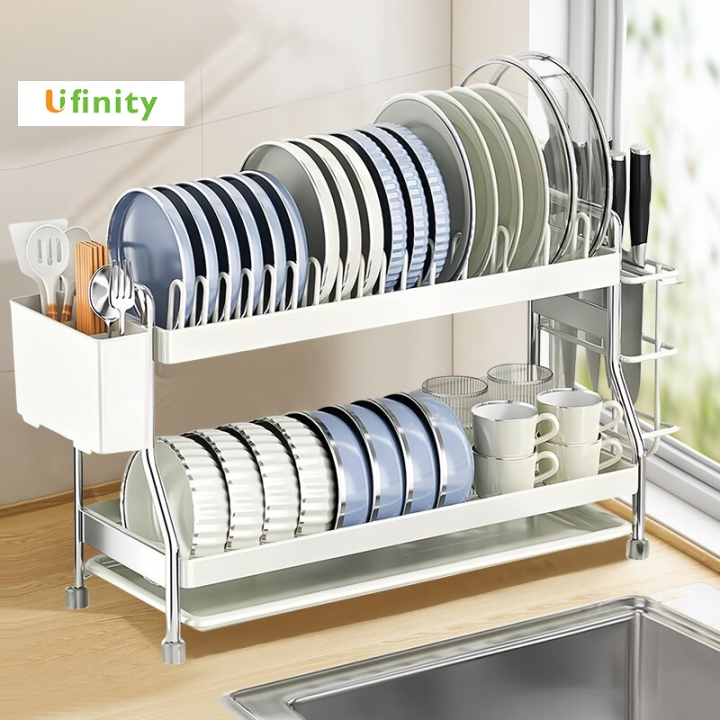 Lifinity 2/3Tiers Stainless Steel Kitchen Racks Organizer Dish Rack ... Lifinity 2/3Tiers Stainless Steel Kitchen Racks Organizer Dish Rack ...