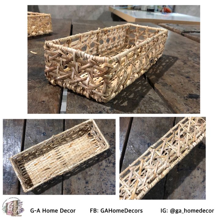 Solihiya Mini Tray - Soliya Utensil Tray - Drawer Organizer - Natural ...