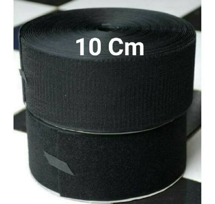 Velcro Perekat Sepatu Sepasang halus kasar ukuran lebar 10 cm panjang ...