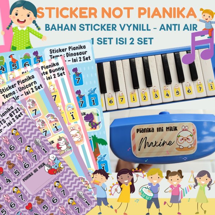 Sticker Not Pianika / Sticker Tuts Pianika / Stiker Pianika | Lazada ...