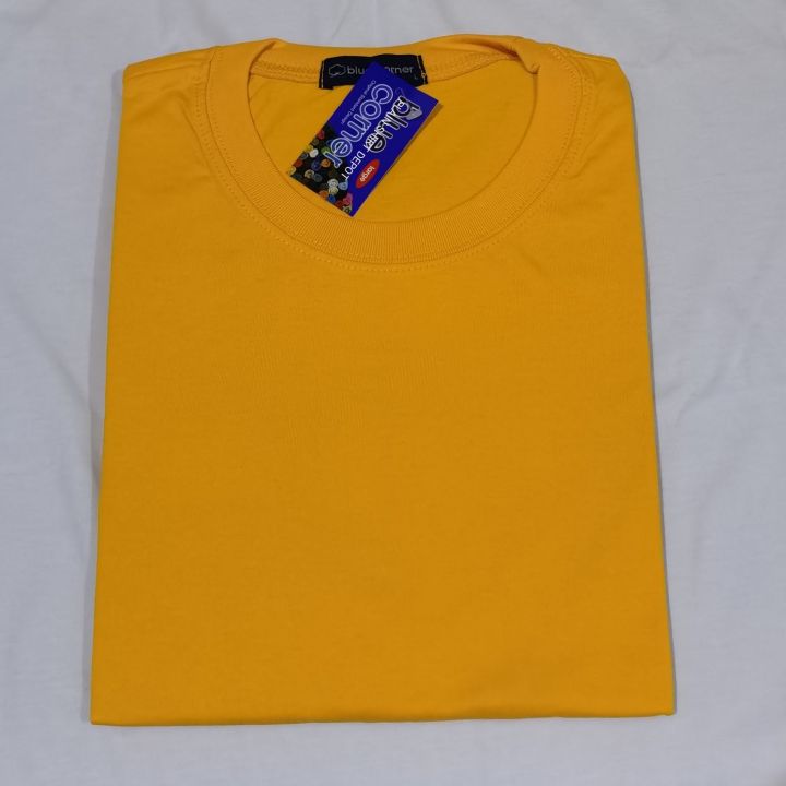 BLUE CORNER SHIRT # YELLOW GOLD ROUND NECK FOR MEN AND WOMEN ORIGINL ...