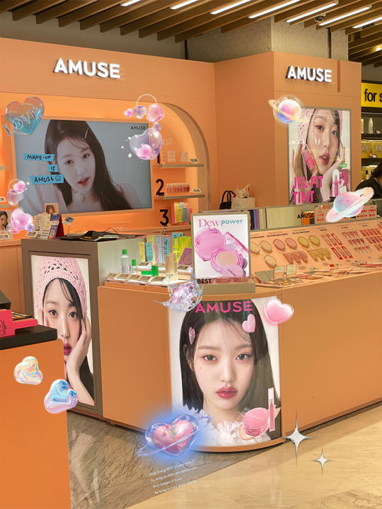 Amuse Lip Liner Pen Rose Red Glossy ลิปสติก Smooth Milky Finish ลิปสติก ...