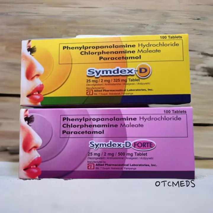 Symdex D Forte 25mg/2mg/500mg 100tablets | Lazada PH