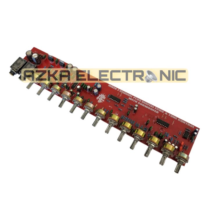 Kit Mixer 2 Channel Plus Digital Echo Dan Tone Control With Subwoofer ...