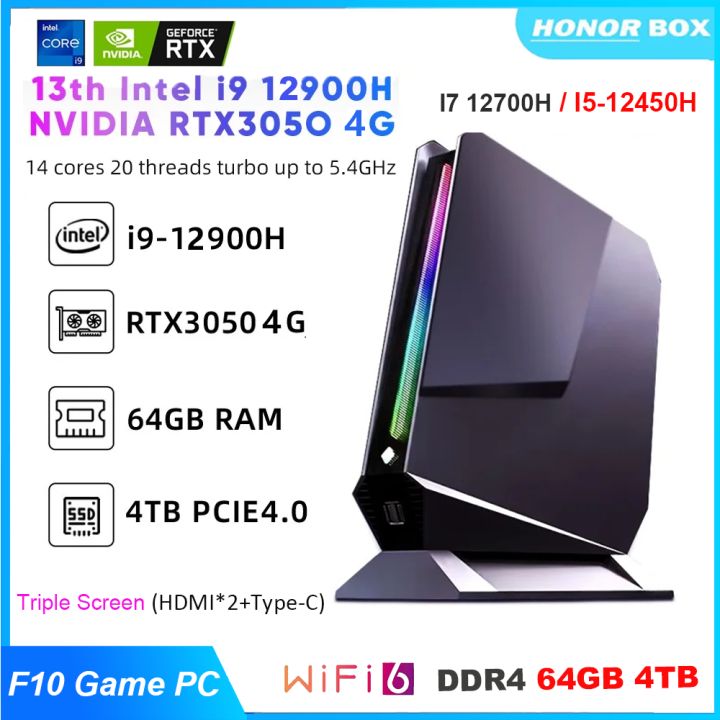 NUC Mini PC Gaming Nvidia RTX4060 8G 13th intel Core i9 13900H Windows ...