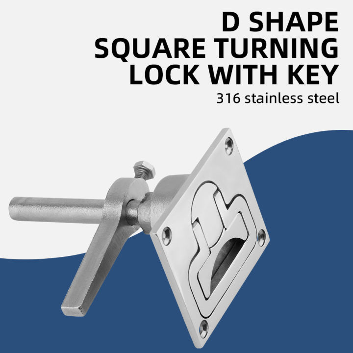Marine Grade 316 Stainless Steel Cam Latch Flush Pull Deck Latch ...