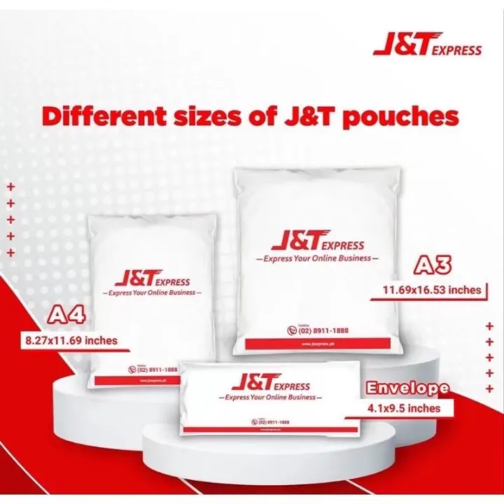 Plastic pouch j&t with adhesive tape | Lazada PH