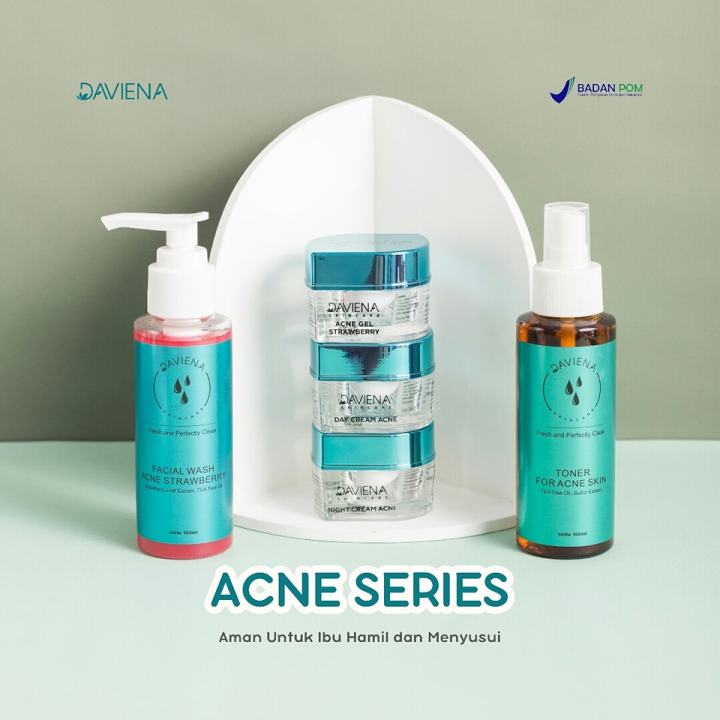 DAVIENA SKINCARE SERIES ACNE SKINCARE DAVIENA BPOM ORIGINAL RESMI BPOM ...