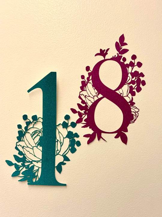 Flower Number cut outs for your party events | Lazada PH