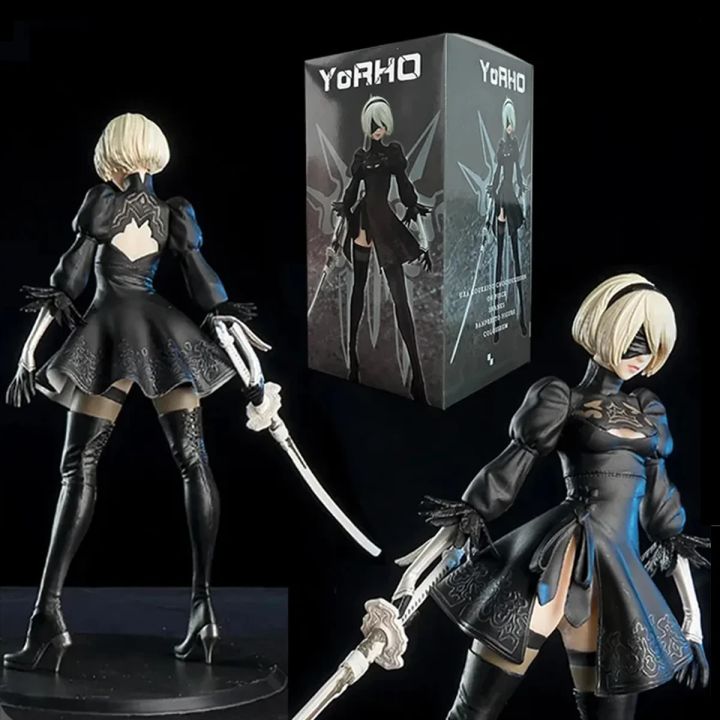 28cm Yorha Figure NieR Automata 2B Tpye B Anime Figures Deluxe Pvc ...