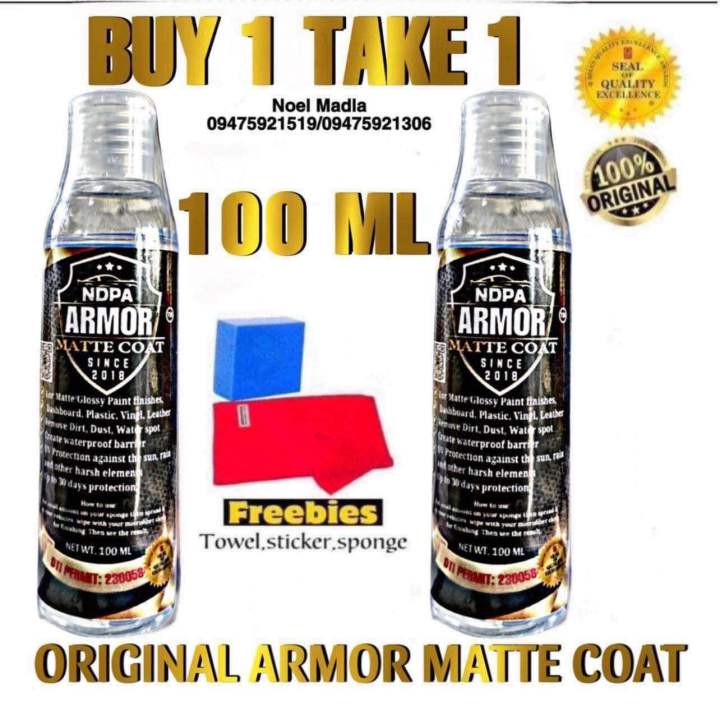Original armor matte coat buy 1 take 1 100ML | Lazada PH