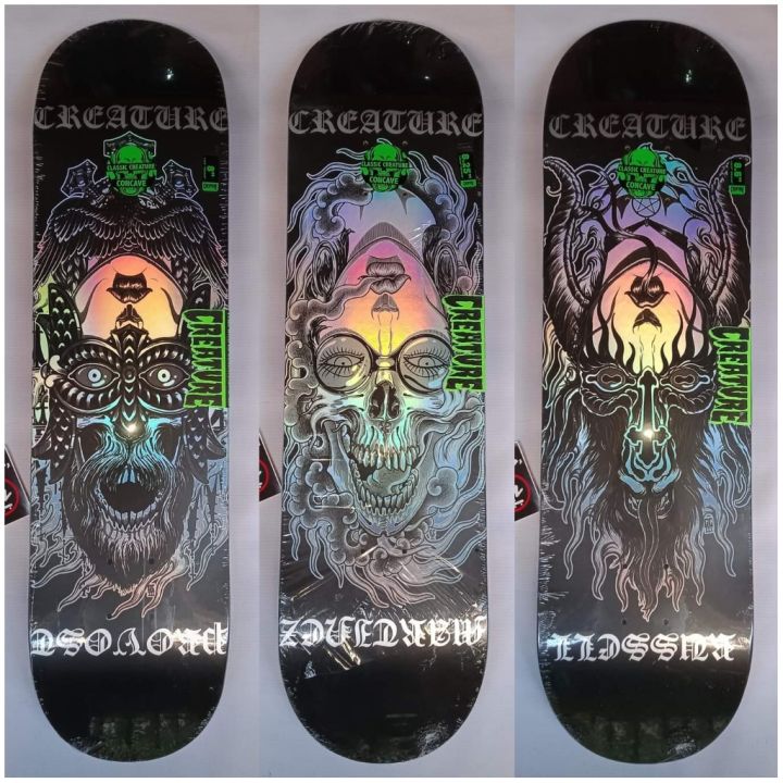 SKATEBOARD DECK - CREATURE / SANTA CRUZ VX with MOB griptape | Lazada