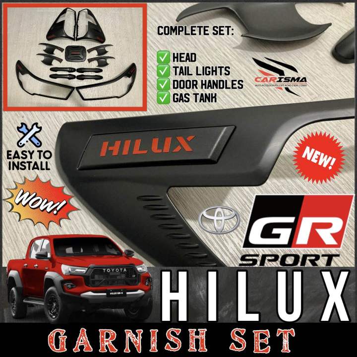 TOYOTA HILUX GR SPORT 2024 GARNISH SET (hilux grs accessories) | Lazada PH