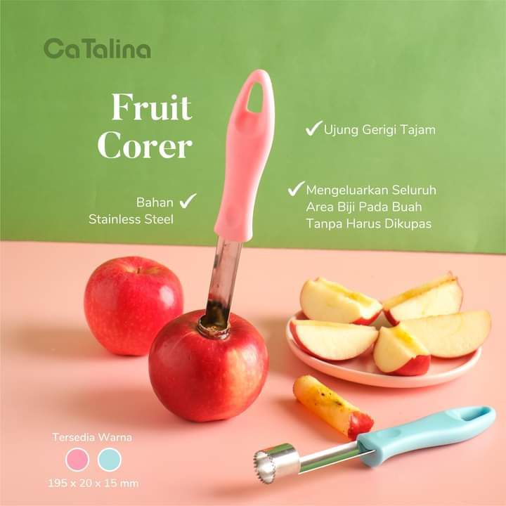 CaTalina Alat Pengambil Biji Buah Apel Fruit Corer Stainless | Lazada ...