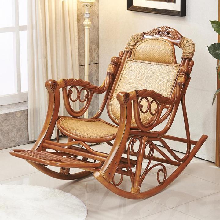 Real Rattan New Rattan Dragon Recliner Leisure Chair Indoor Balcony ...