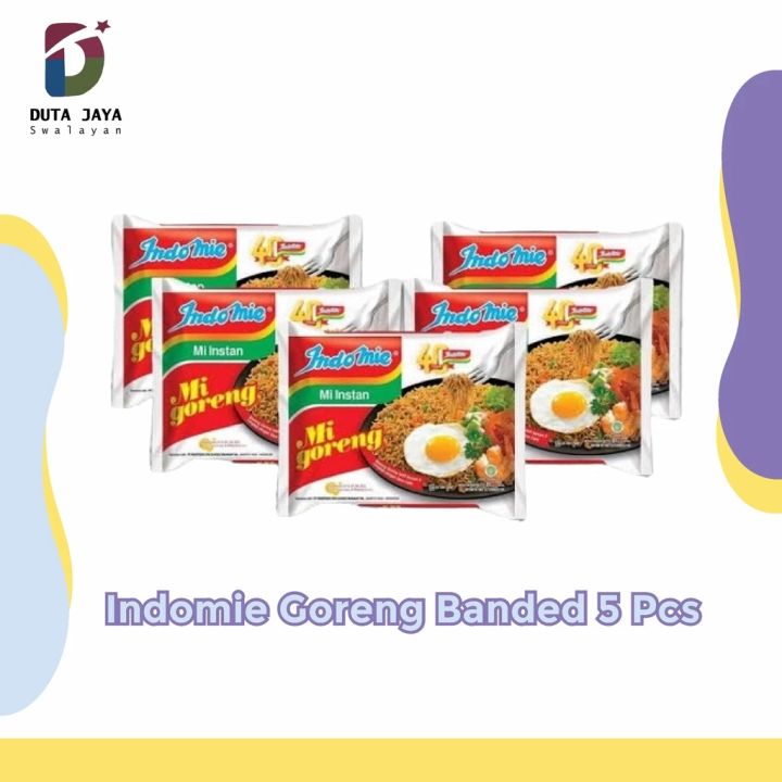 Mie Instan Indomie Mi Goreng 85 Gr Banded Isi 5 Pcs | Lazada Indonesia