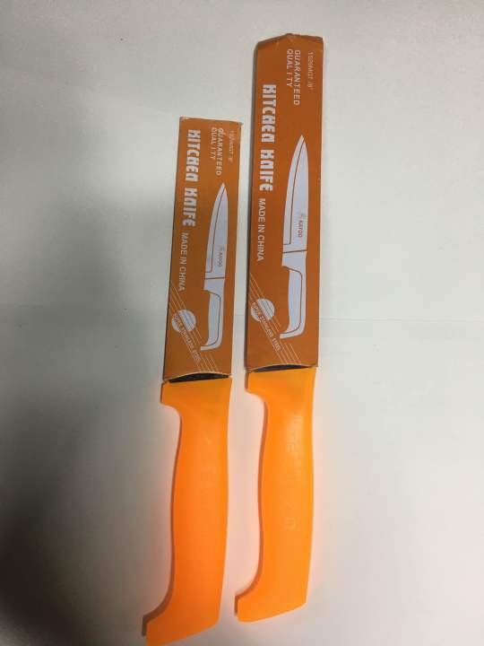 Orange Kitchen Knives Stainless 6inch and 8inch | Lazada PH