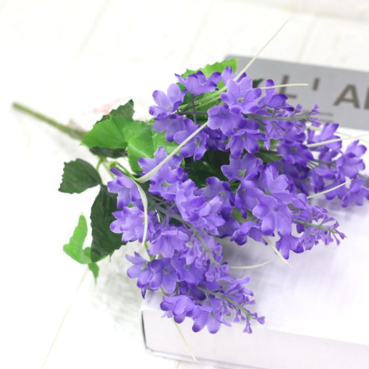 Artificial Flowers Bouquets Wisteria Hyacinth Fake Bulk Uv Resistant
