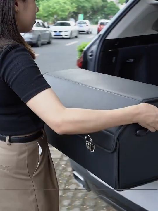 Car Foldable Trunk Storage Box Car Trunk Organizer Container Car ...