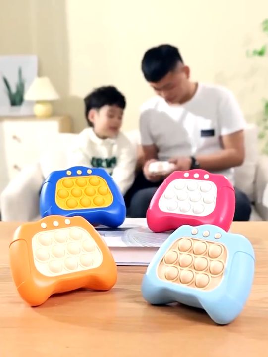 HZ Mainan Game Console Pop It Elektrik Fast Push Puzzle Game Fidget ...