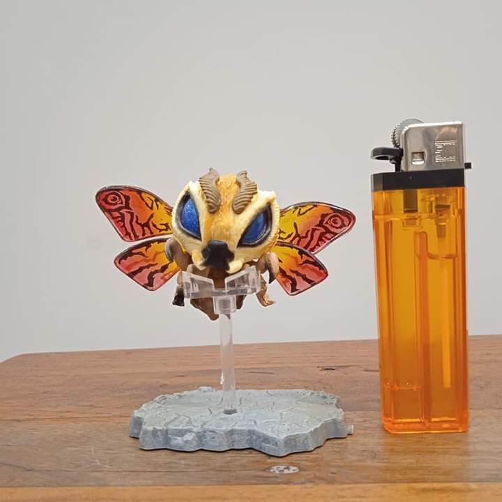 mainan static figure godzilla chibi mothra statue tinggi sekitar 5 inch ...