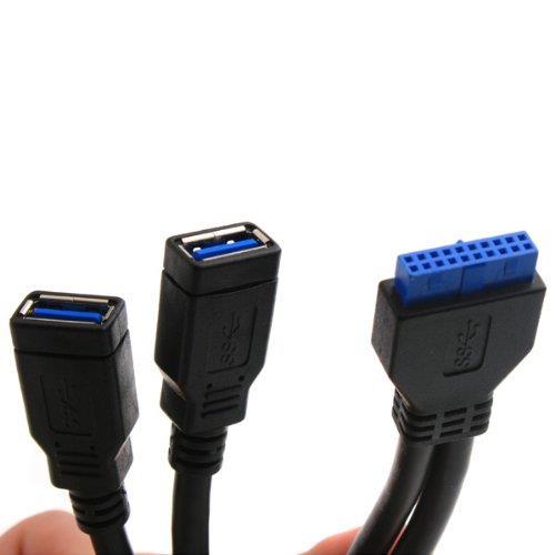 2 Port USB 3.0 Female to 20 Pin Header Cable Adapter Connect | Lazada PH