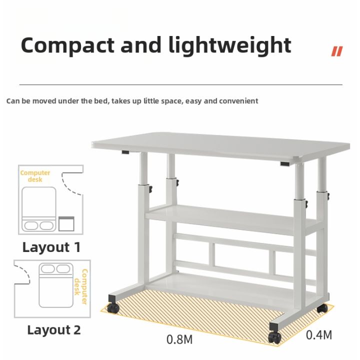 Mobile Bedside Desk Adjustable Computer Desk Student Study Table Simple ...