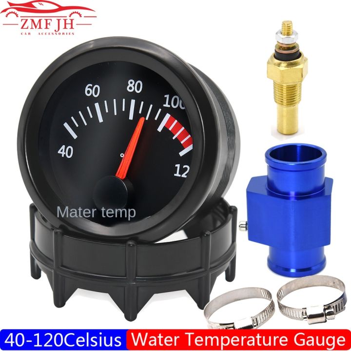 2''52mm Car Water Temperature Gauge 40~120 ℃ With Water Temp Sensor ...