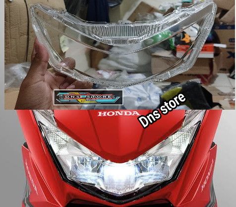 Mika kaca lampu depan honda beat fi led new beat street tahun 2020 2021 ...