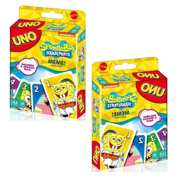 20 รูปแบบ เกมแมทเทล ! !UNO SpongeBob SquarePants การ์ดเกม Sanrio ...