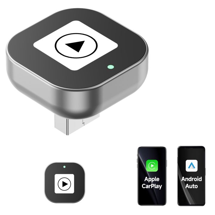 Wired to Wireless CarPlay Adapter Dongle Plug & Plug Auto Connect ...