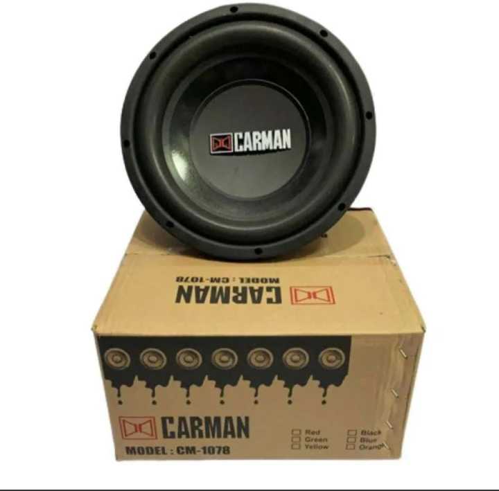 SUBWOOFER 10 Inch DOUBLE COIL 250 Watt Carman CM-1078 | Lazada Indonesia