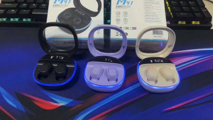 M41 TWS Bluetooth Earphones with Microphone HiFi Stereo Earbuds ...