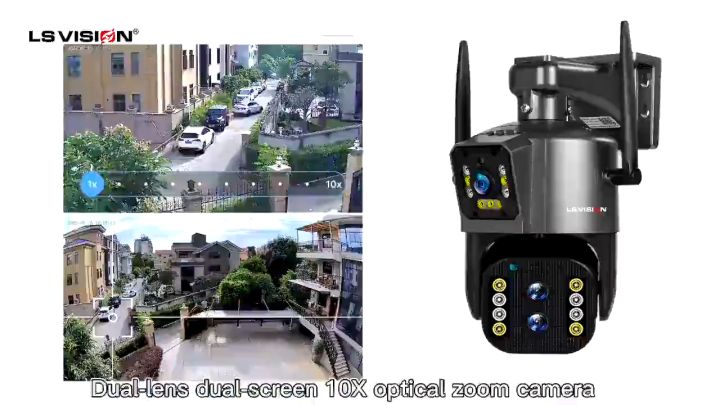 รับประกัน 5 ปี Hikvision CCTV กล้องวงจรปิดไร้สาย กล้องนอกบ้าน Dual lens ...