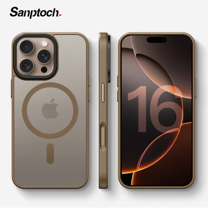 Sanptoch Luxury Magnetic Phone Case For iPhone 16 / 15 / 14 / 13 / 12 Pro Max Compatible With ...