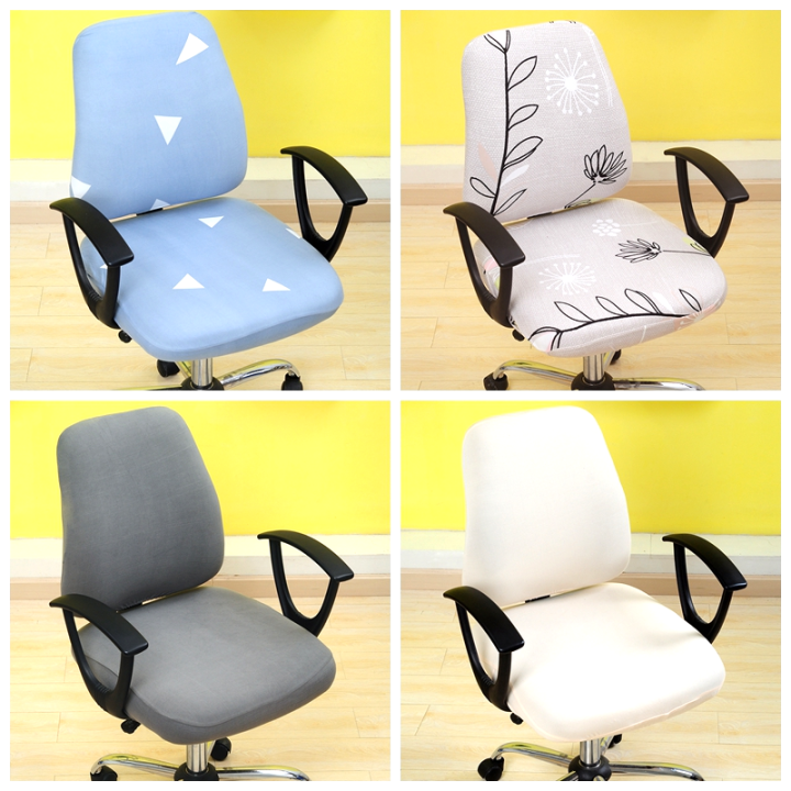 Universal Computer Chair Cover Rotating Detachable Backrest Seat ...