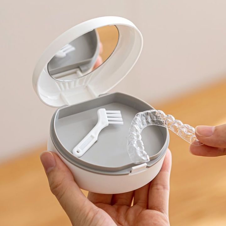 Orthodontic Retainer Storage Box with Mirror and Tiered Design | Lazada PH