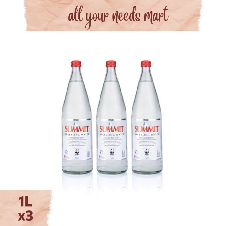 Summit ♡ Sparkling Water 1L x3 | Lazada PH