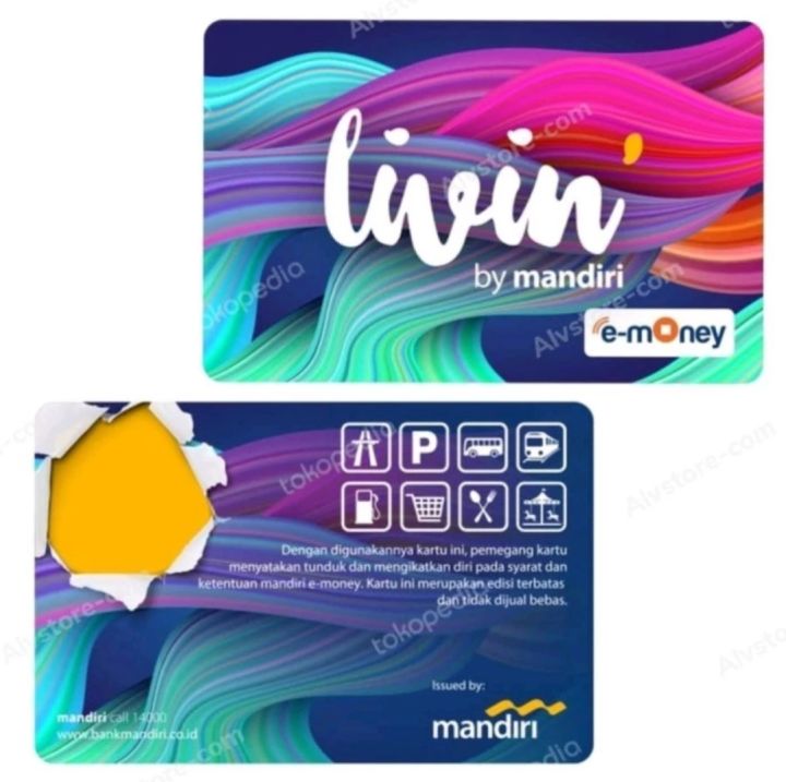 KARTU MANDIRI E MONEY TOLL EMONEY SPECIAL LIVIN FLAZZ BCA GEN 2 | Lazada Indonesia