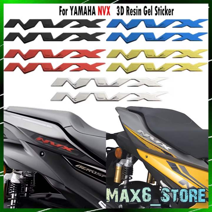 1SET - 2PCS YAMAHA NVX155 V1 V2 V3 STICKER NVX TIMBUL EMBLEM 3D COLOUR ...